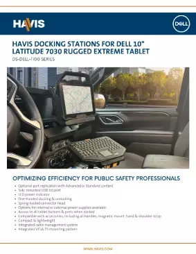 Docking Station for Dell's 7030 Tablet with Standard Port Replication ...
