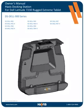 Cradle for Dell's 7230 Tablet | DS-DELL-903 | Havis Inc NRL